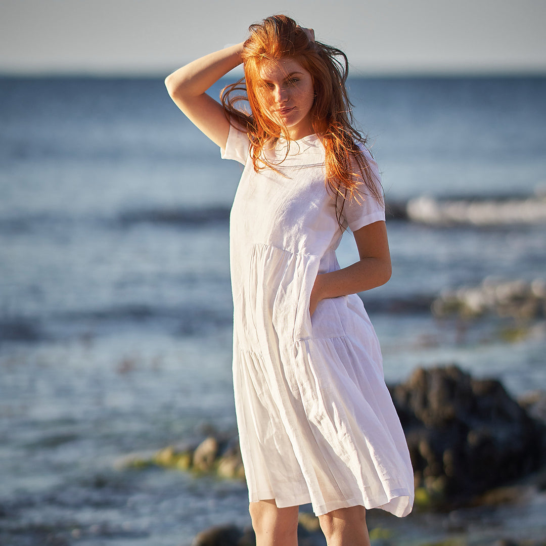 Short and Midi Linen Dresses – VisibleArtShop